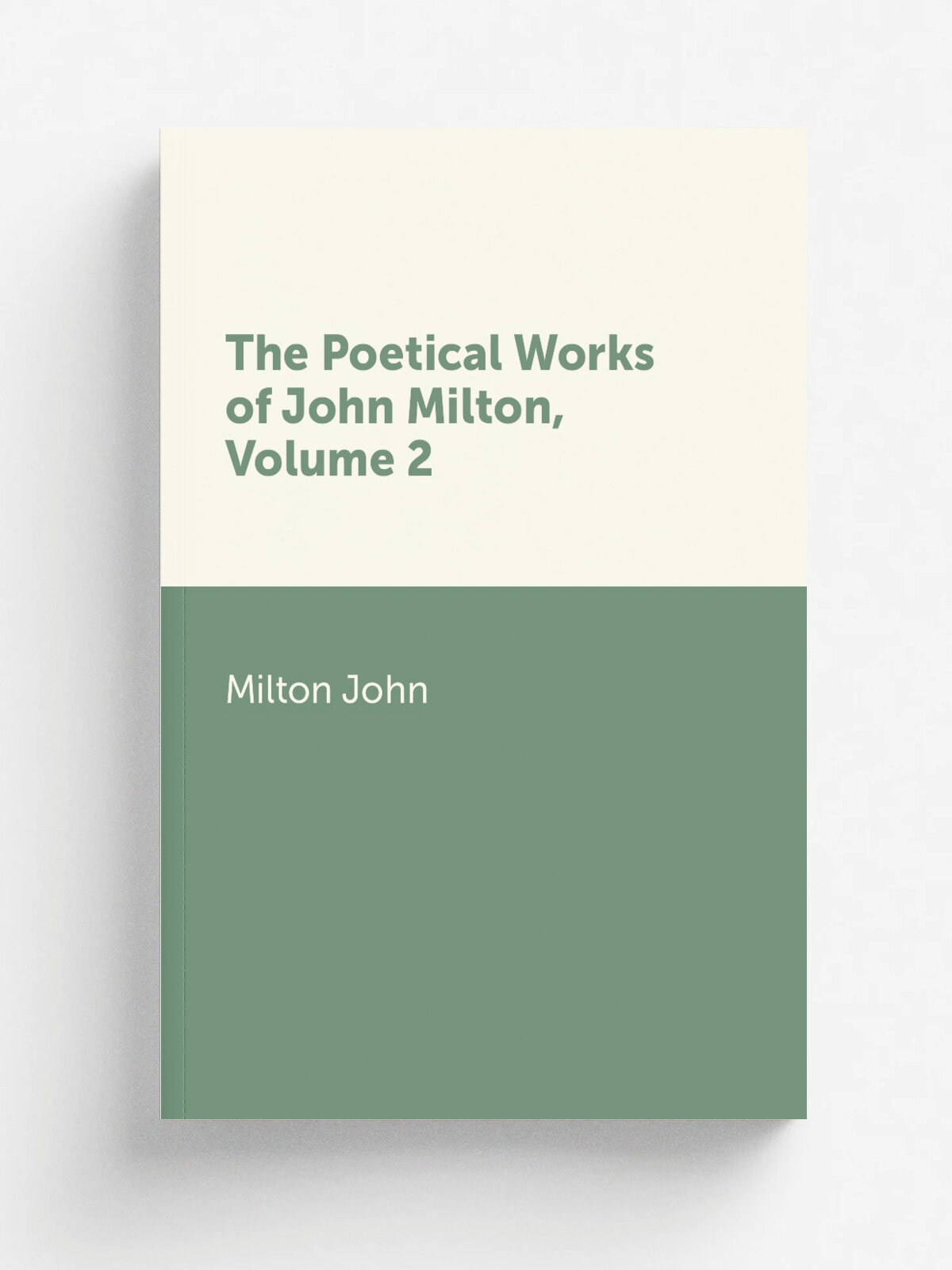 The Poetical Works of John Milton, Volume 2 | Milton John | Репринт
