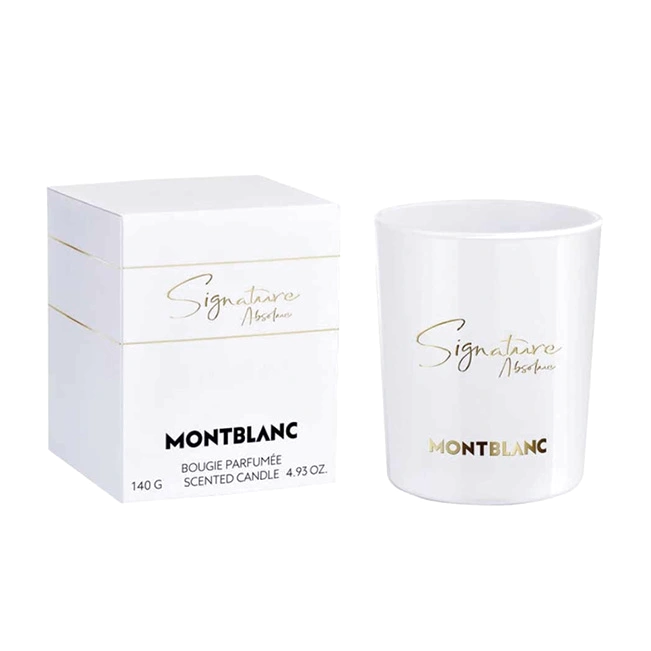 Свеча ароматическая Montblanc Signature Absolue 140 гр / Монблан Сигнатур