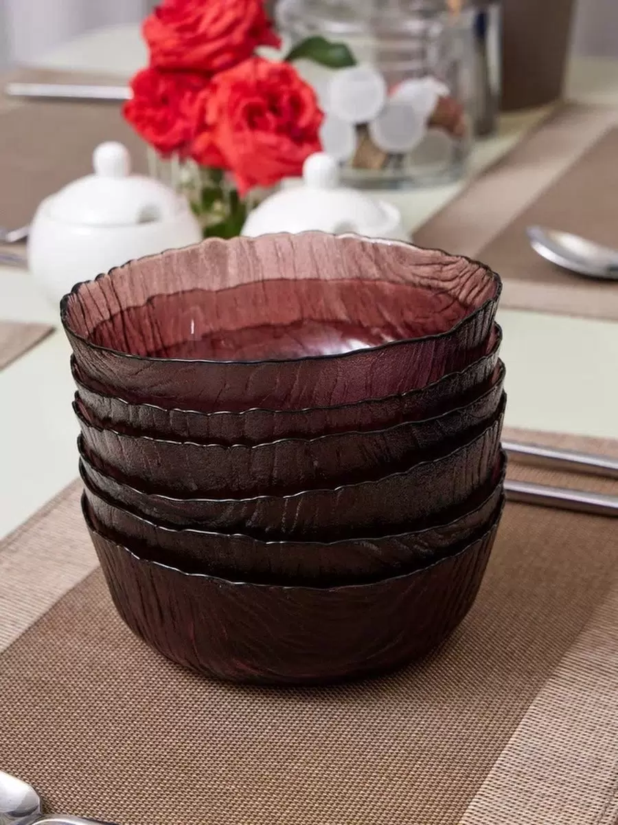 Салатник Luminarc вулкан лилак 13см, стекло, для свч и посудомойки