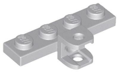 Деталь Lego 98263 Plate, Modified 1 x 4 with Tow Ball Socket, Flattened with Holes