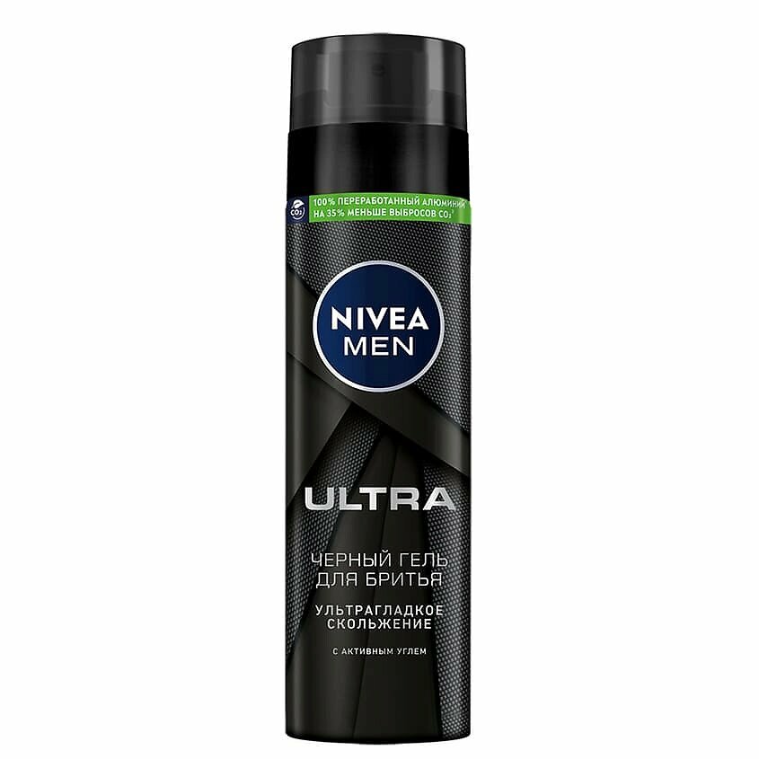 Черный гель Nivea Men для бритья ultra ,200мл
