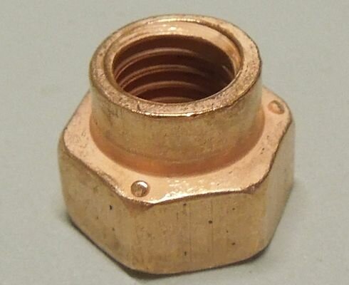 Гайка М 8х1,25 приемной трубы для ВАЗ 2108-09, 2110-12 8кл. медна