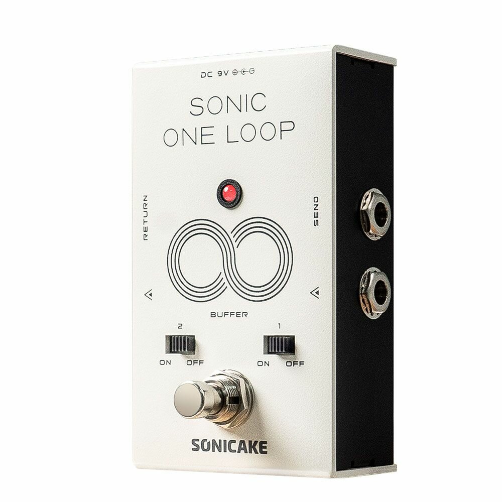 Многофункциональная педаль SONICAKE с функцией выбора линии AB, буфером петли, эффектами 3 в 1 для гитары и баса, функцией True Bypass - Sonic One Loop для гитары для баса буфер петли AB-переключатель True Bypass 3 в 1