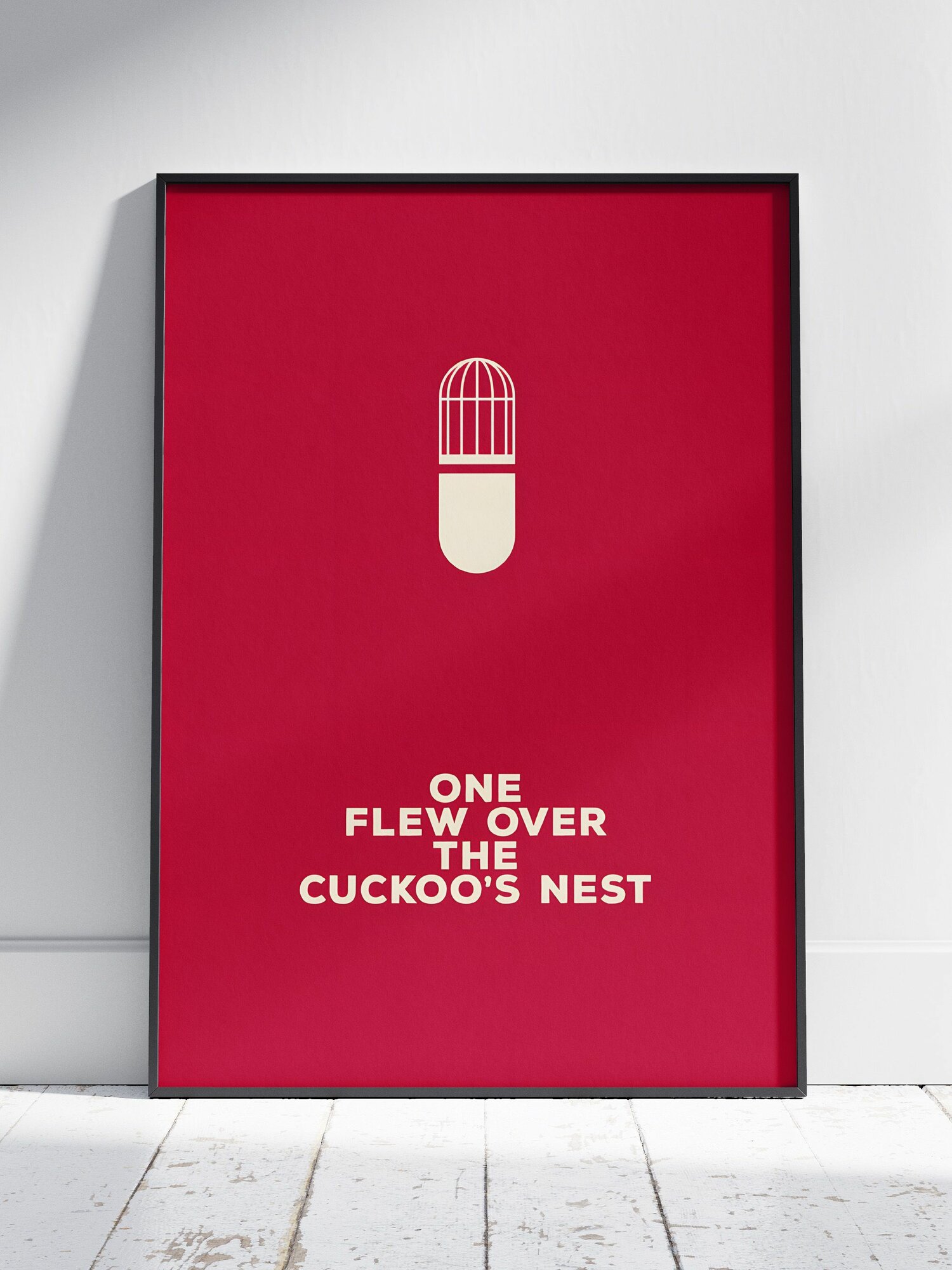 Плакат на стену для интерьера Пролетая над гнездом кукушки (Cuckoo Nest - Общее 6) - Постер по фильму кино формата А3 (30x42 см)