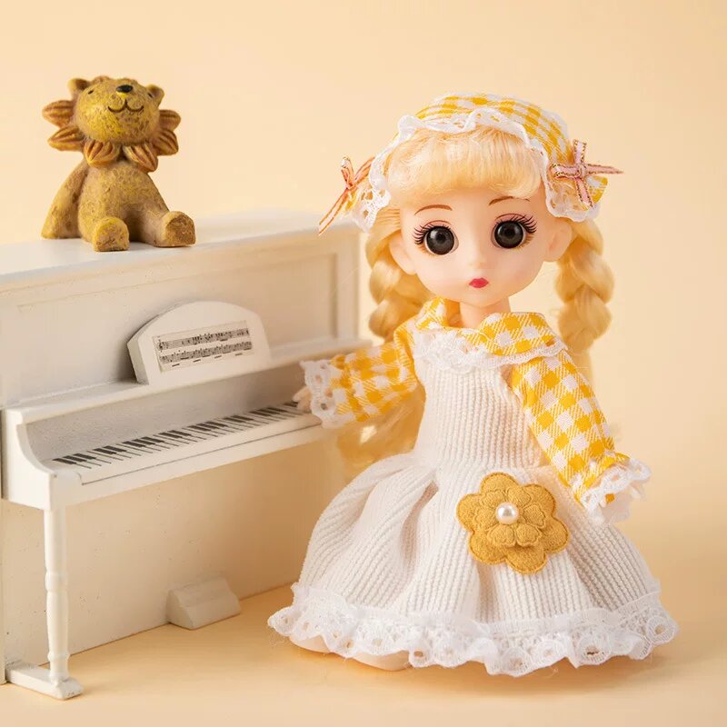 Игрушки для девочек 17cm (3-9 лет), набор кукол-принцесс, имитационная игрушка для переодевания, подарок на день