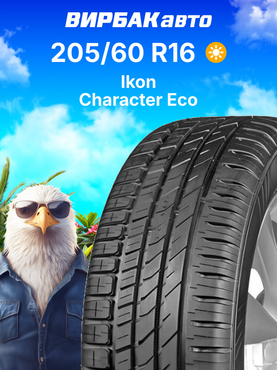 Летние шины Ikon Character Eco (Nordman SX3) 205/60 R16 92H, летняя автомобильная резина