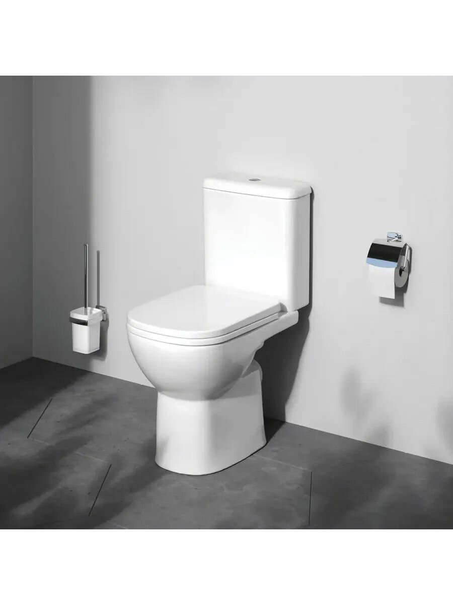 Унитаз AM.PM Tetra Flashclean, с сиденьем, напольный, цвет белый