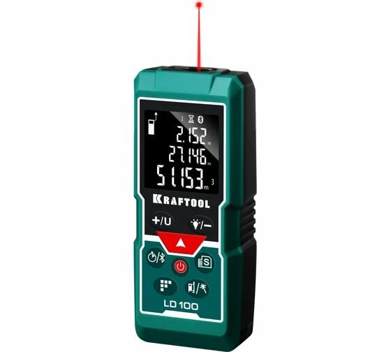 Дальномер лазерный KRAFTOOL LD-100, 5 см - 100 м, арт. 34765