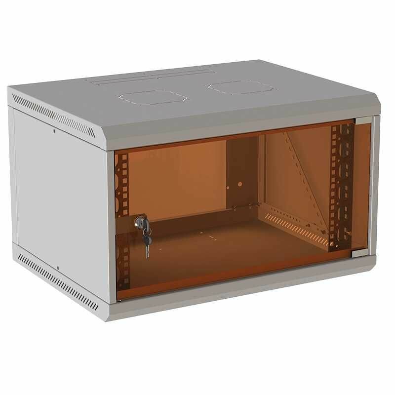 Шкаф настенный телекоммуникационный SUPRLAN стеклянная дверь ТВЛ-9U-600-450-СР 05-1093