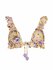 Купальник Floral-print ruffled bikini top