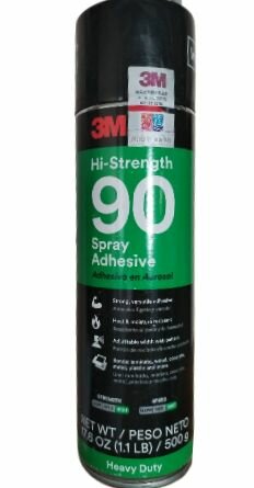 Аэрозольный клей-спрей 3M 90 Scotch-Weld, быстросохнущий 710 мл