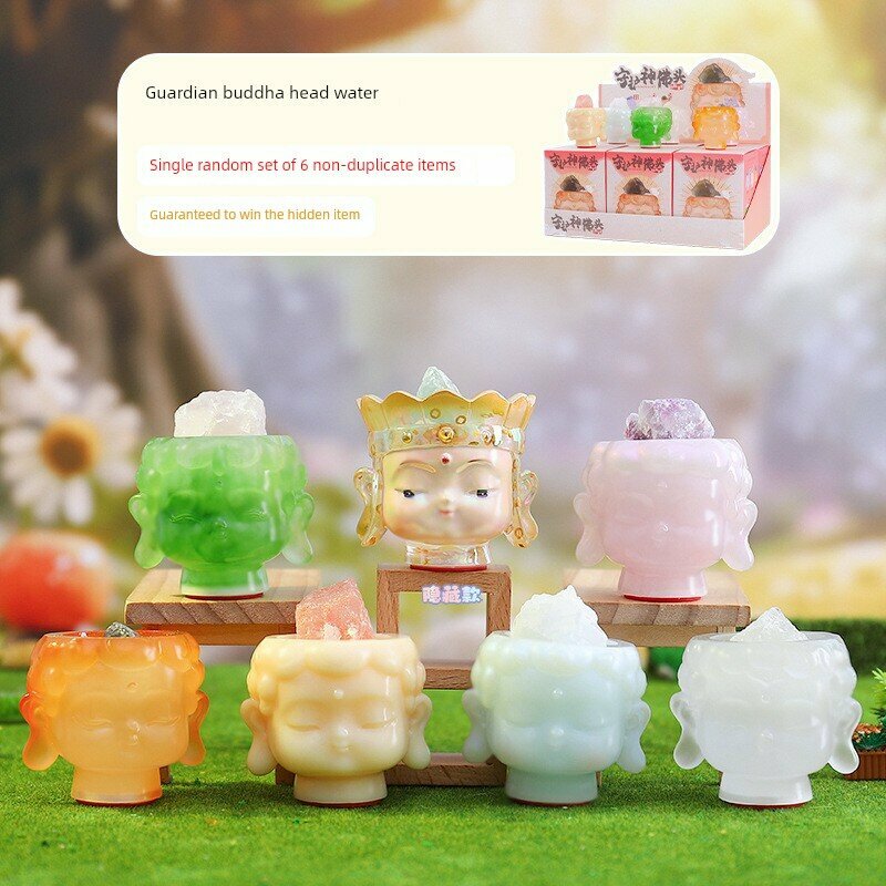 Новая модель 2025 года: Коллекционная серия Great Artist Energy Crystal Blind Box в стиле милой деревянной резьбы,