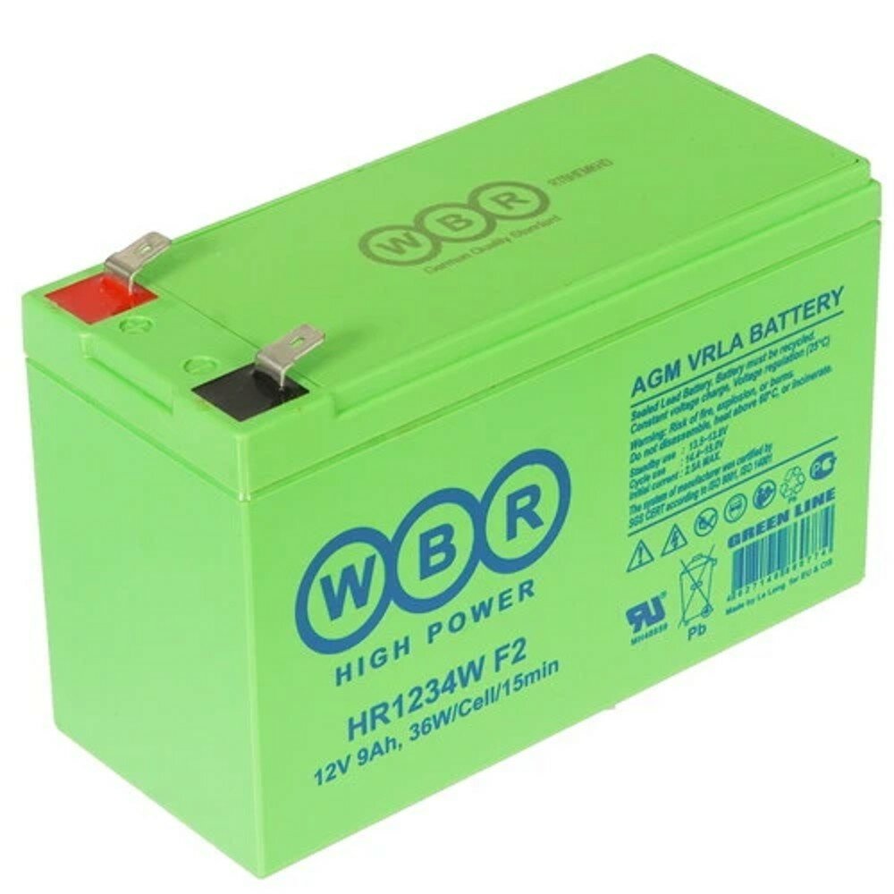 Батарея для ИБП WBR HR1234W 12B, 9000мАч AGM