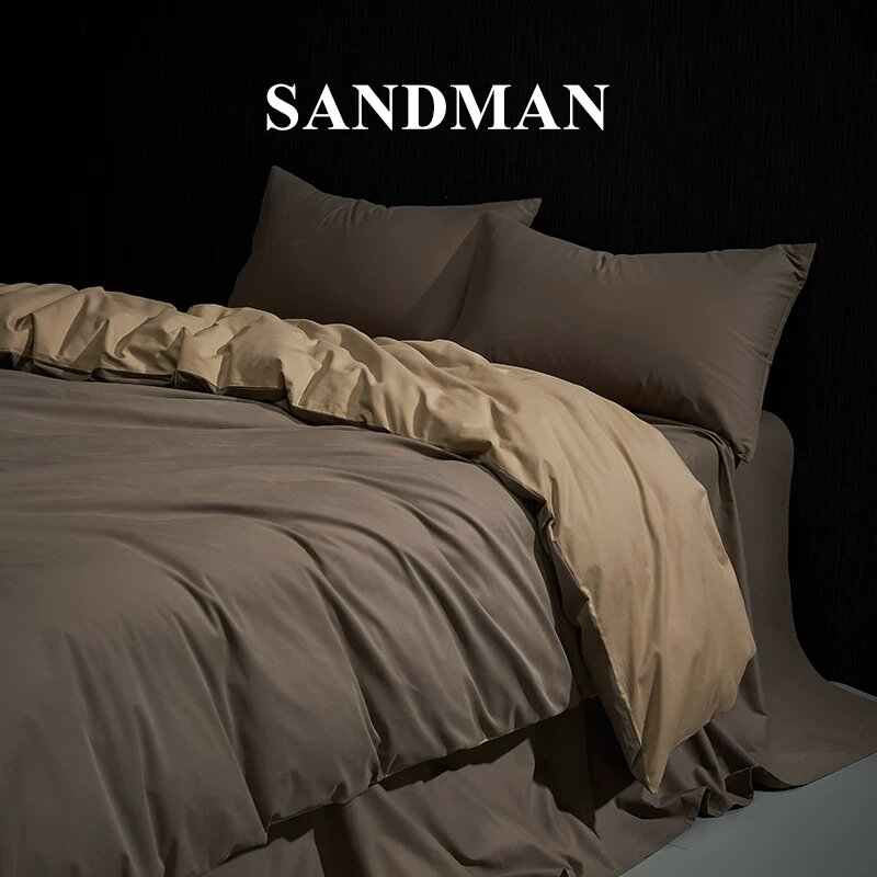 SANDMAN высококачественный длинноволокнистый хлопковый комплект из четырех предметов из чистого хлопка, простыни на