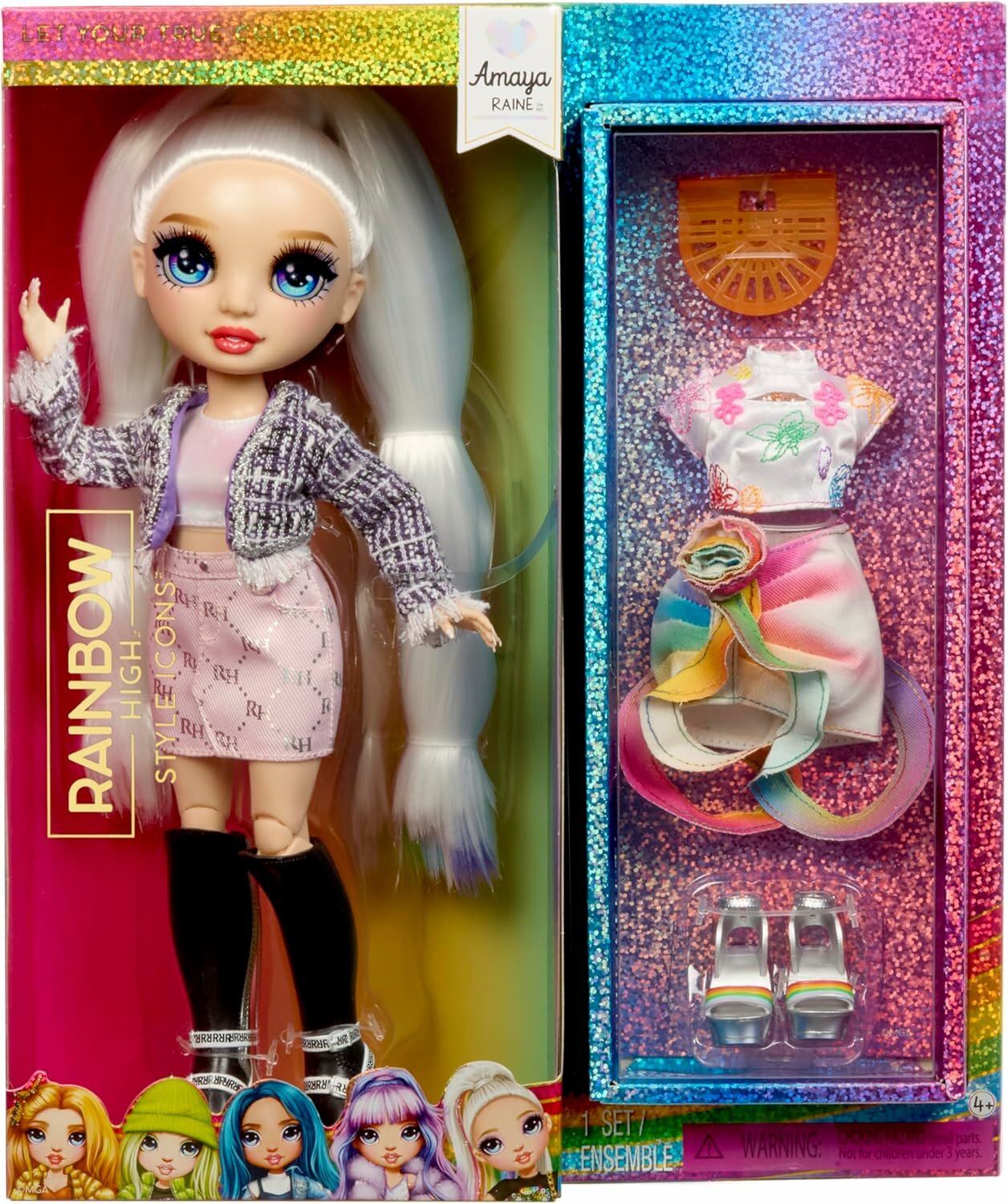 Кукла Rainbow High Style Icons - Кукла Амайя /Amaya, 28 см + аксессуары, 13 точек артикуляции - Рейнбоу Хай 431640-EU