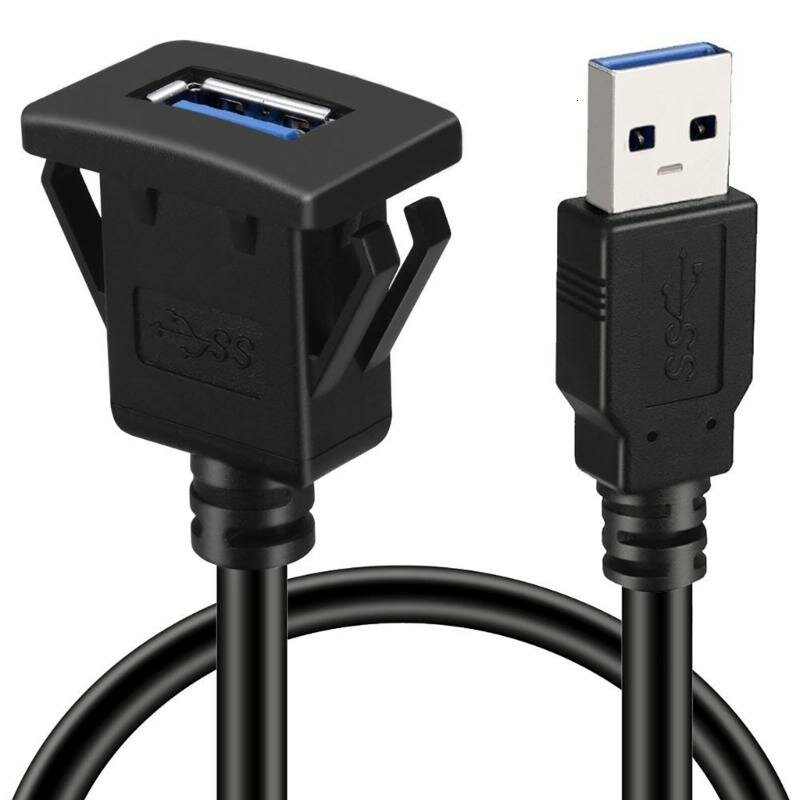 Квадратный USB 3.0 автомобильный кабель-удлинитель