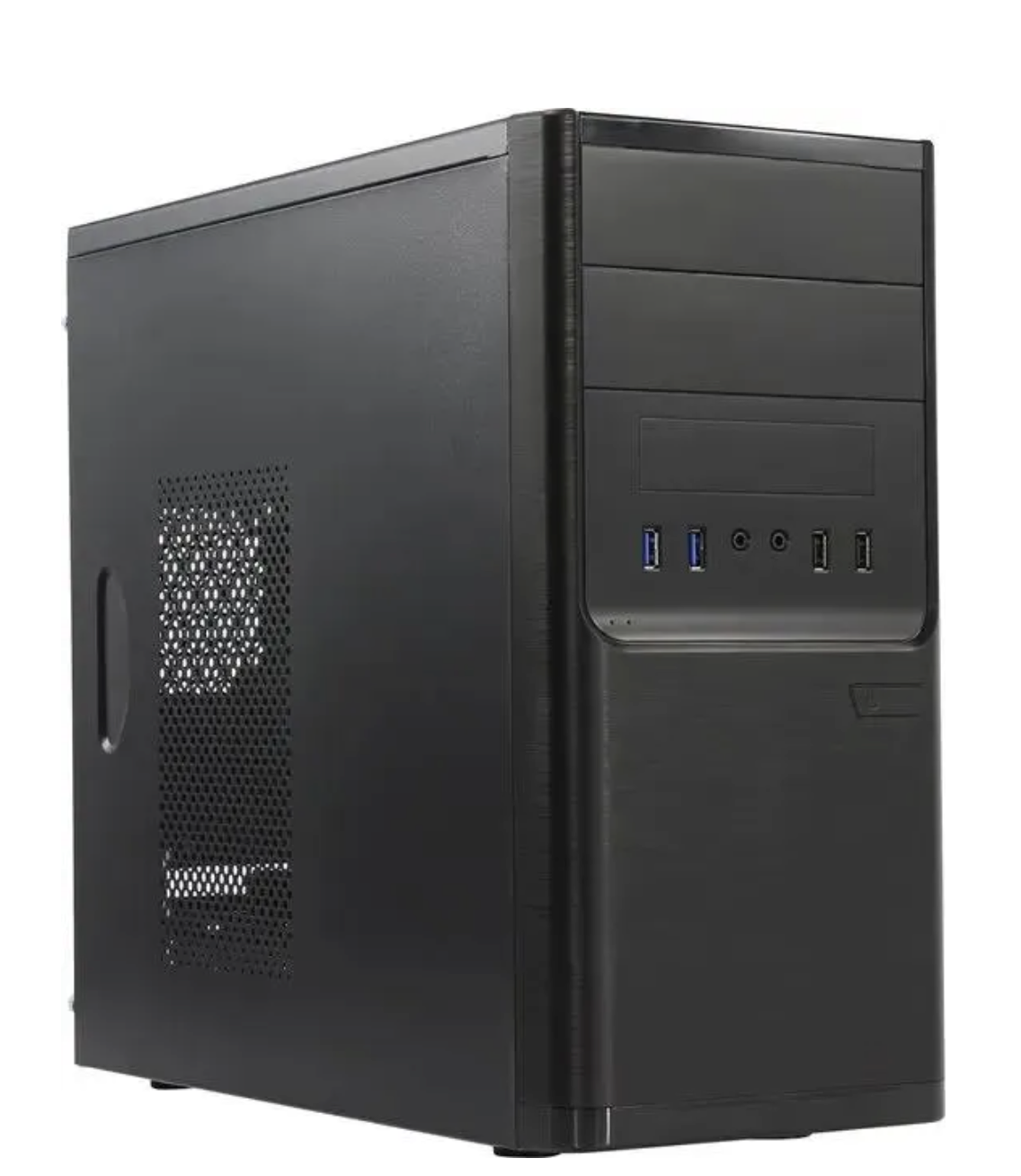 Корпус ATX In Win ES701, Mini-Tower, 450Вт, черный, (6120258)