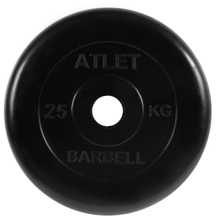Диск обрезиненный MB Barbell MB-AtletB51-25