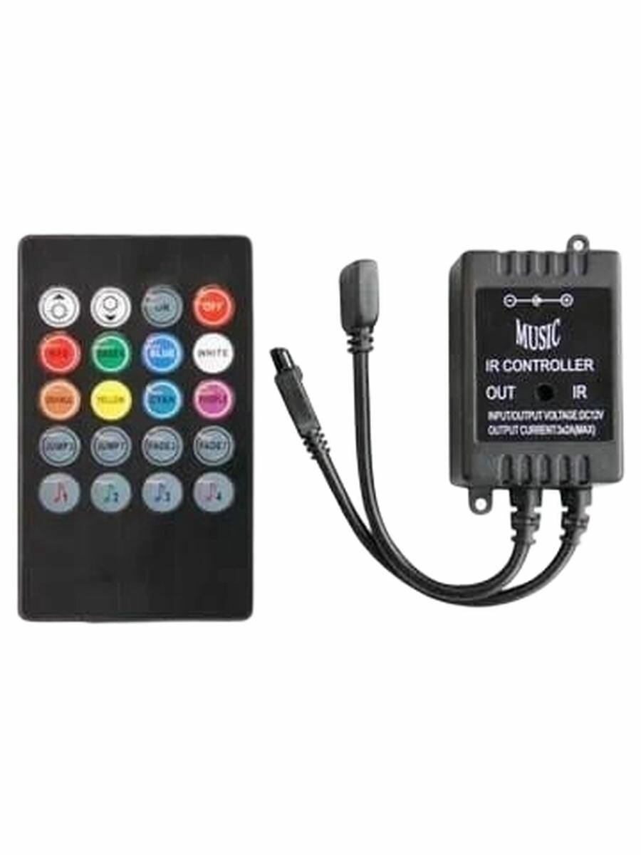 Аудиоконтроллер PL-Music-04 RGB (12V, 72W, 3x2А, IR)