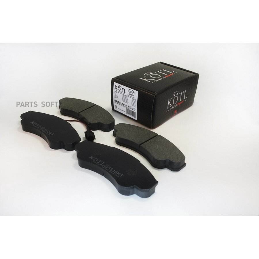 Колодки тормозные дисковые передние к-т FIAT DUCATO 02>/CITROEN JUMPER/PEUGEOT BOXER от официального дистрибьютора, KOTL, артикул 1518KT