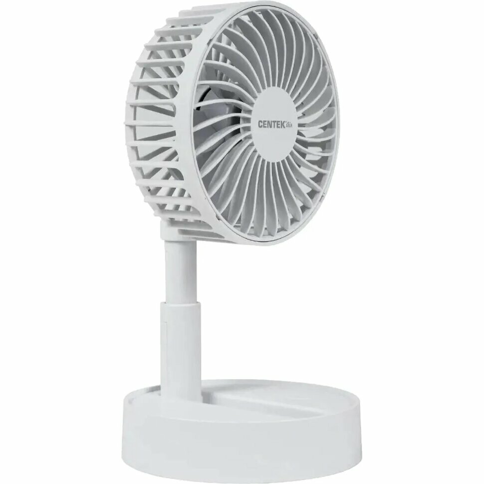 Вентилятор Centek CT-5044, настольный, Аккумулятор 1800мАч/ 4Вт/ 3скор, 2326563