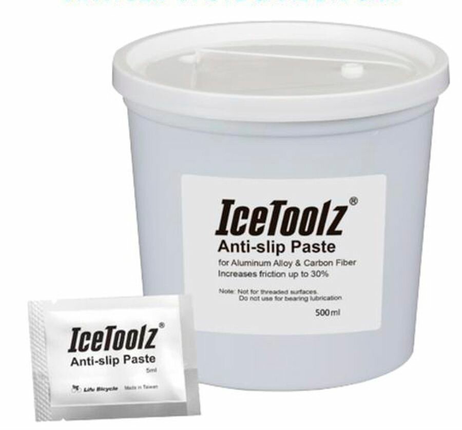 Смазка-паста гриппер для карбоновых компонетнов Anti-Slip Paste for Carbon-Fiber and Alu Parts C146 IceToolz. 500 мл