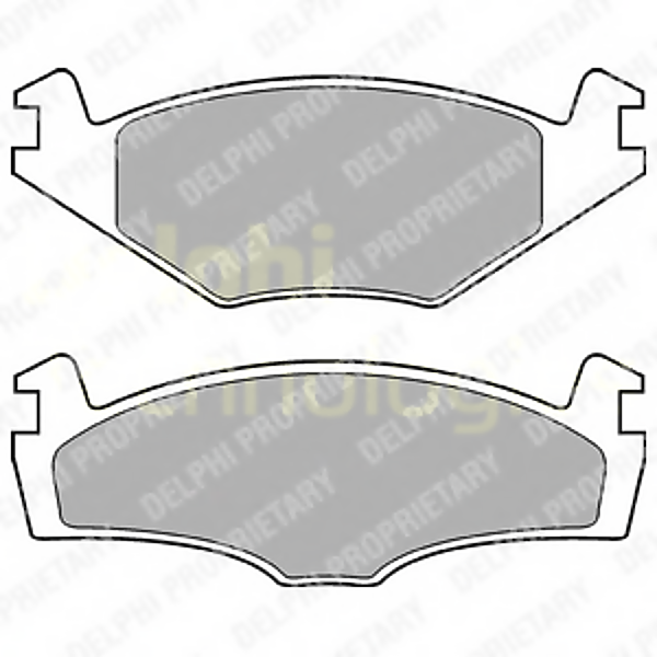 DELPHI LP979 (867615109A / 867698151 / 867698151) колодки тормозные дисковые Cordoba (Кордоба), Cordoba (Кордоба)