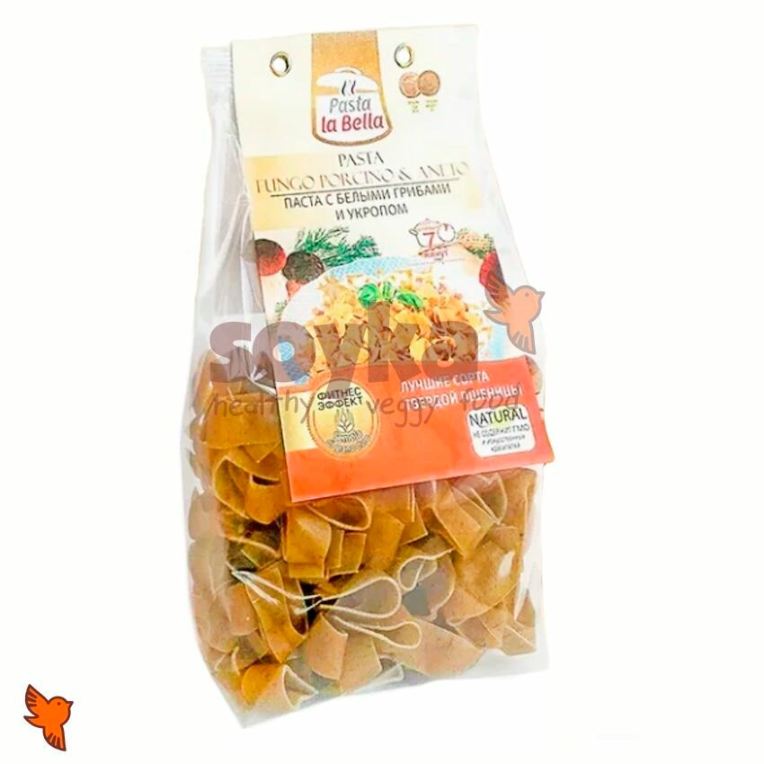 Паста с белыми грибами и укропом Pasta la Bella, 250г