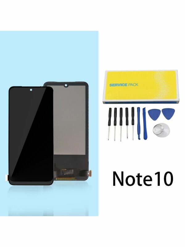 Дисплей In-Cell для Xiaomi Redmi Note 10 / 10S / Poco M5s (M2101K7AG / M2101K7BNY / M2102K7AG / 2207117BPG) в сборе с тачскрином, чёрный