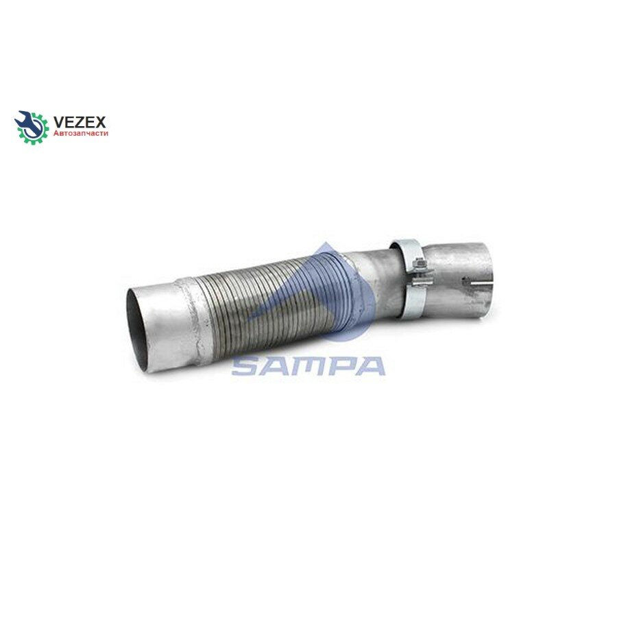 SAMPA 204328 сетка глушителя ! передняя с фланцами d=110 L=360 \MB Axor, KAMAZ