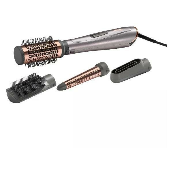 Фен-щетка Babyliss AS136E серая/бежевая