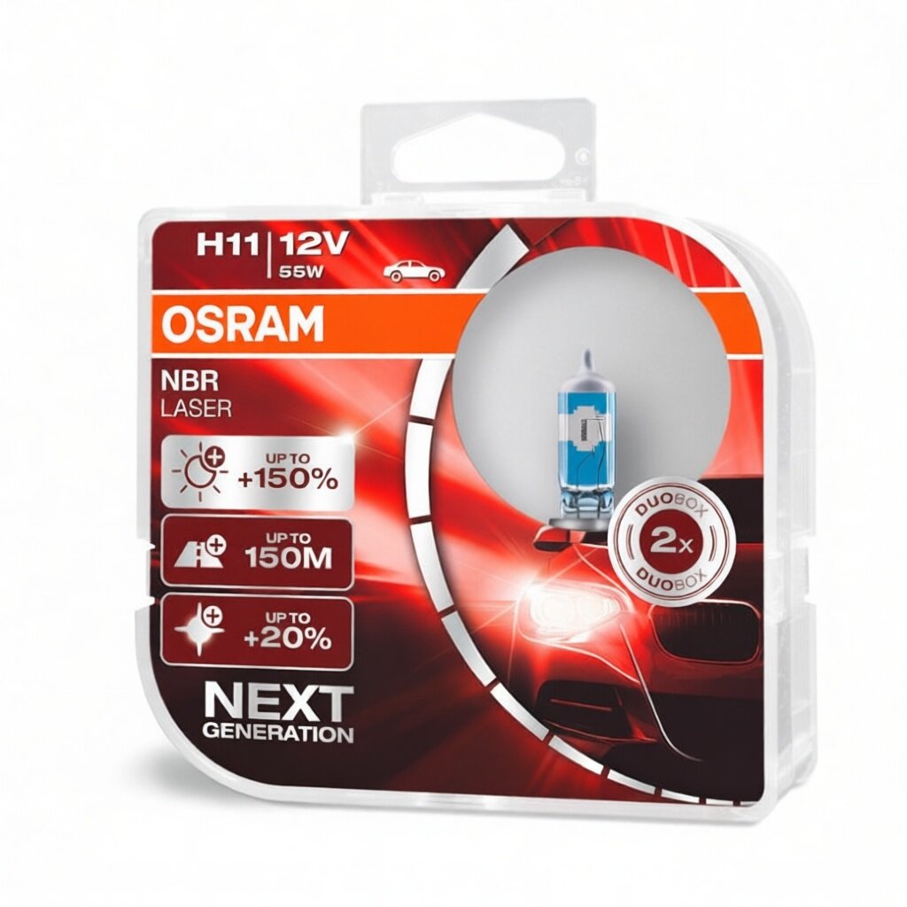 Заменен на 64211NL-2HB Лампа галогенная Night Braker Laser H11 12V 55W PGJ19-2 3800K (к-кт 2шт) 6421