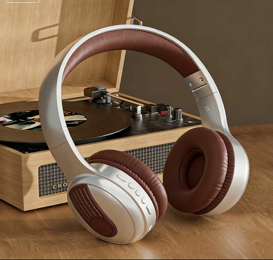 Беспроводные Bluetooth-наушники в ретро-стиле, модель KE-39, подходят для игр и прослушивания музыки.