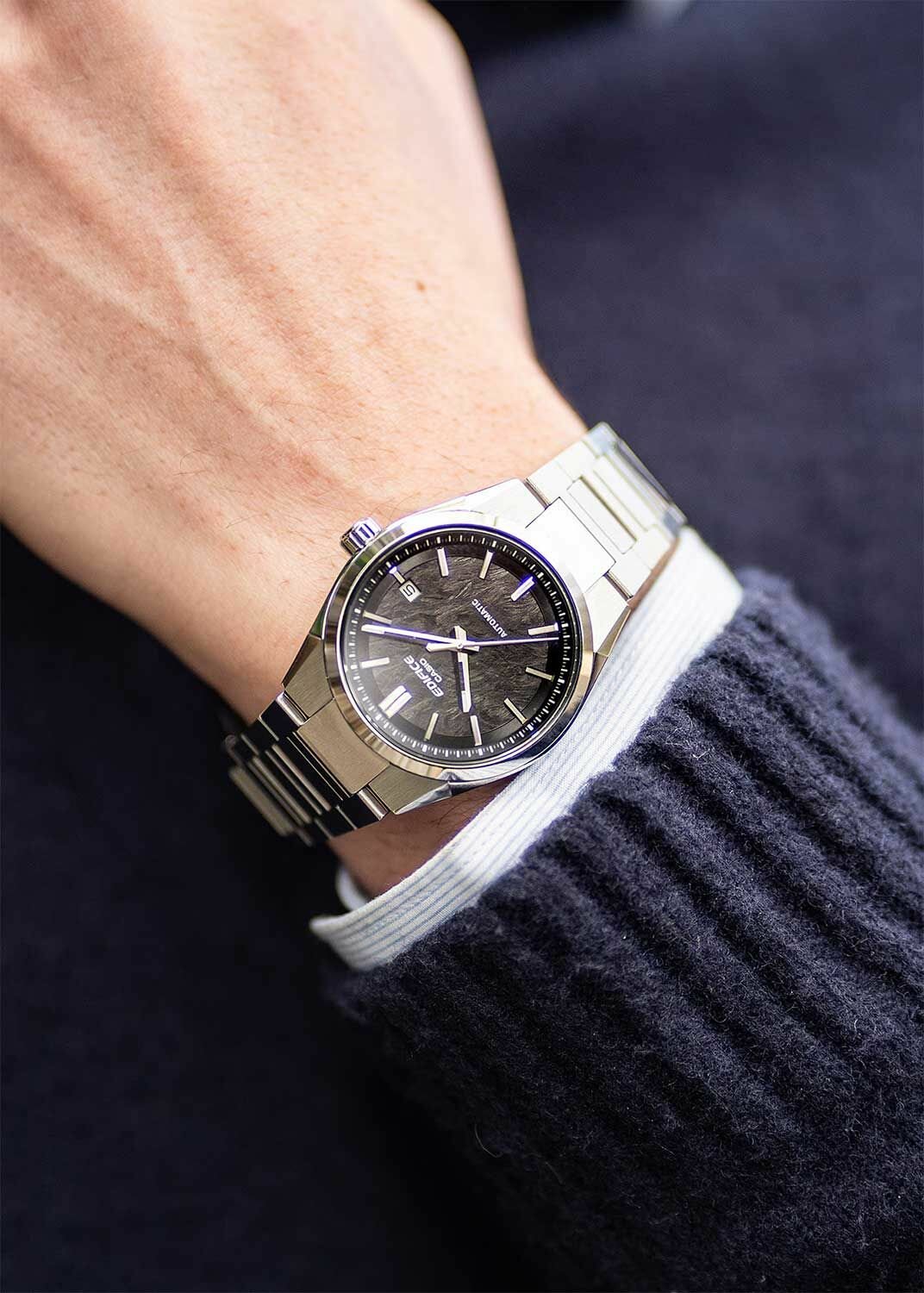 Наручные часы CASIO, серебряный, черный — фото 1