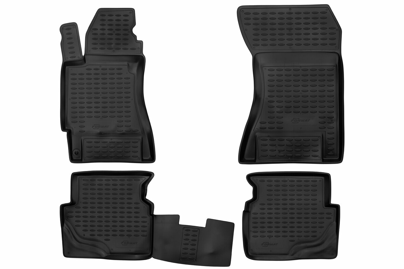 Коврики в салон SUBARU Forester 2002-2008, 4 шт. (ПУ, повышенная износостойкость)