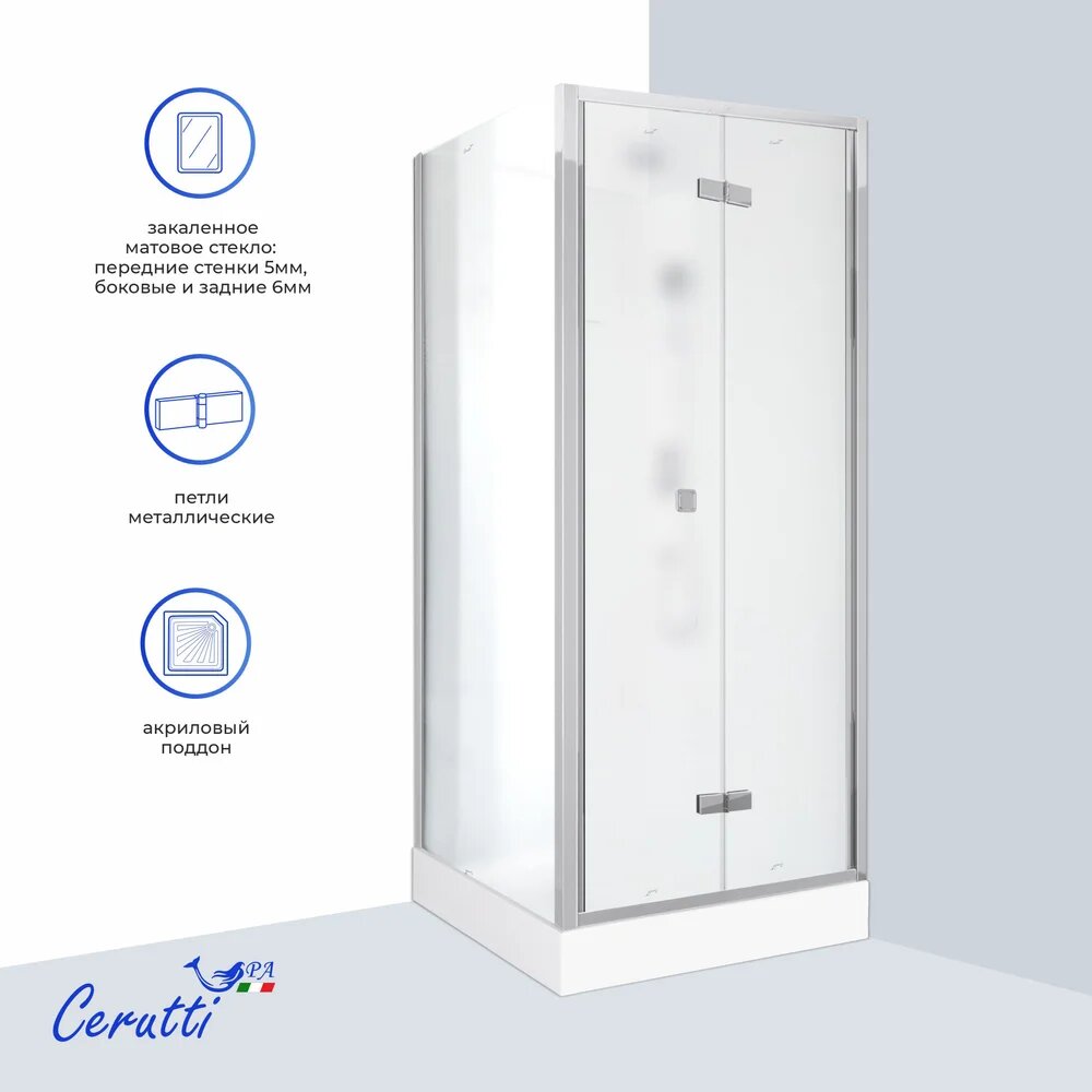 Душевая кабина Ceruttispa 90F (90x90x215-225)