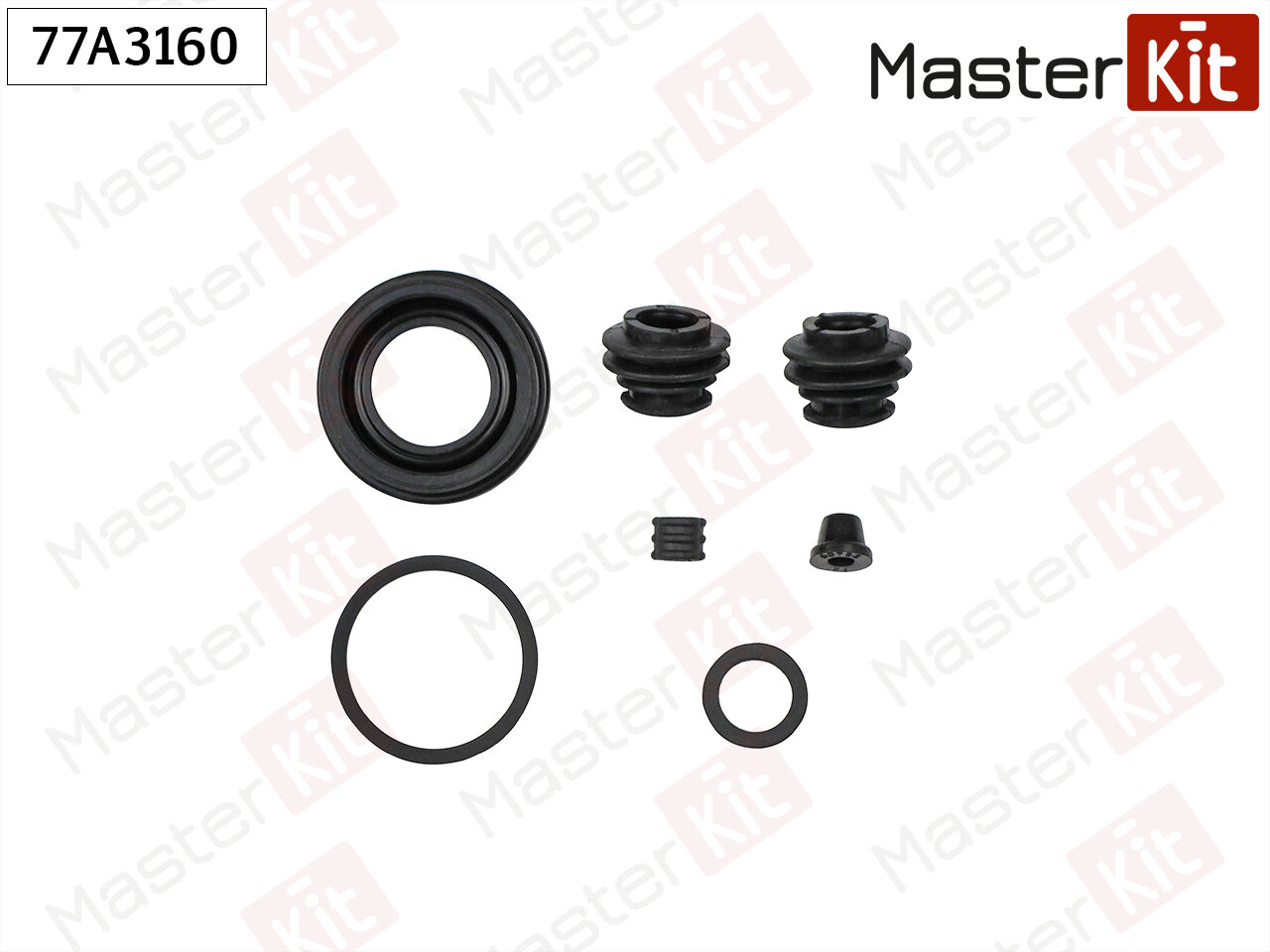Ремкомплект тормозного суппорта Hyundai i30 (GD) 2011 -, Kia PRO CEE? D (JD) 2013 -, MASTERKIT 77A3160