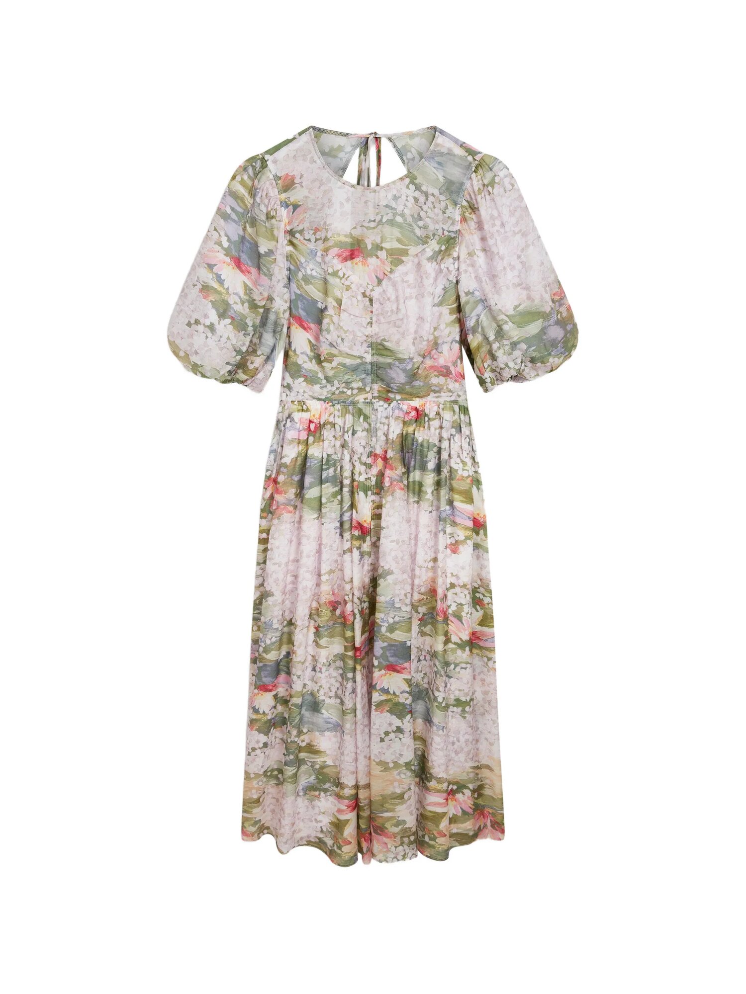 Платье Jonora floral-print puff-sleeved dress