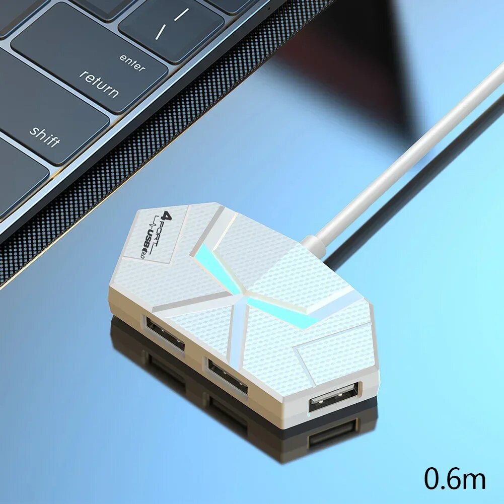USB-хаб Fanmuran 4 порта, 0.6м, белый