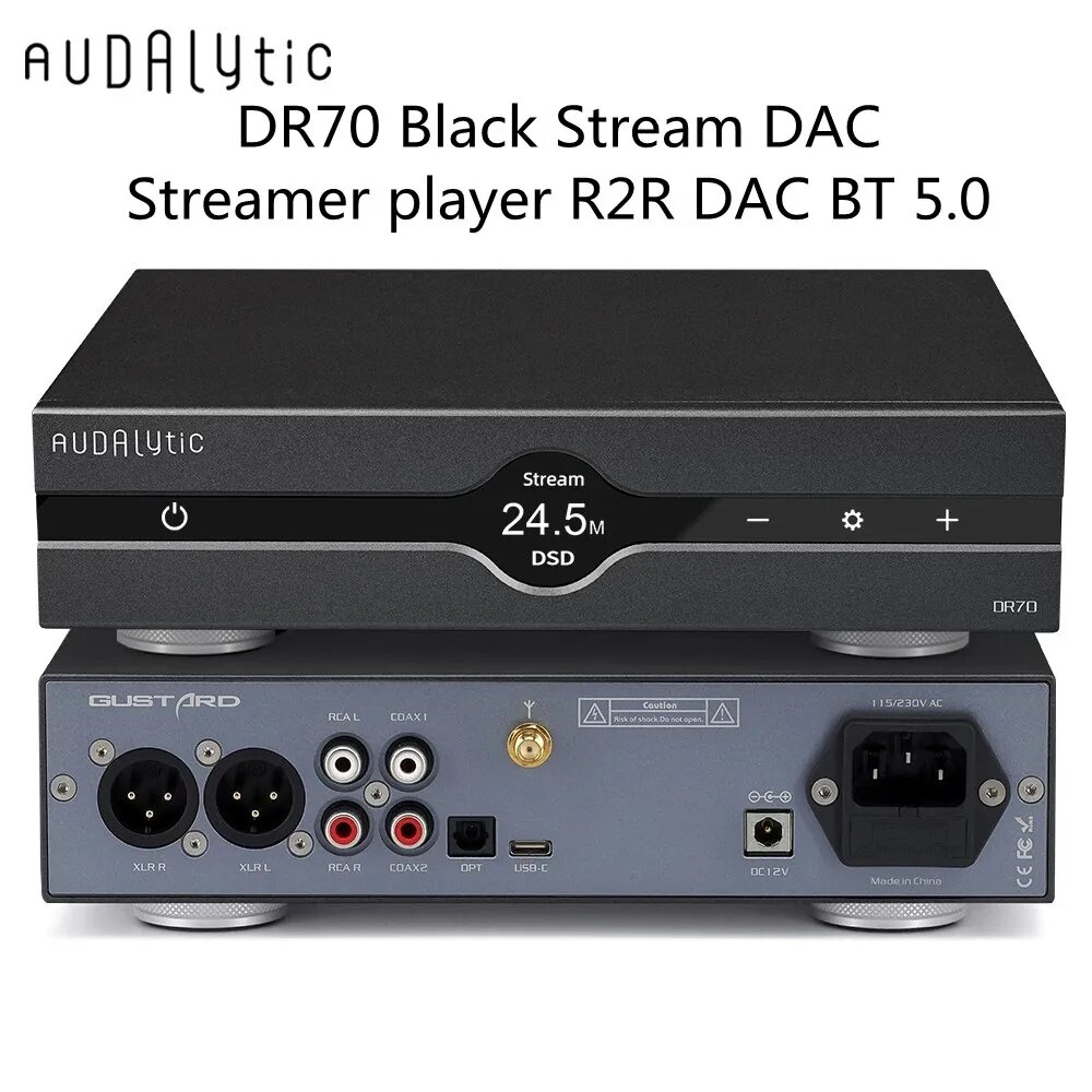 Audalytic DAC-DR70 Stream DAC, черный