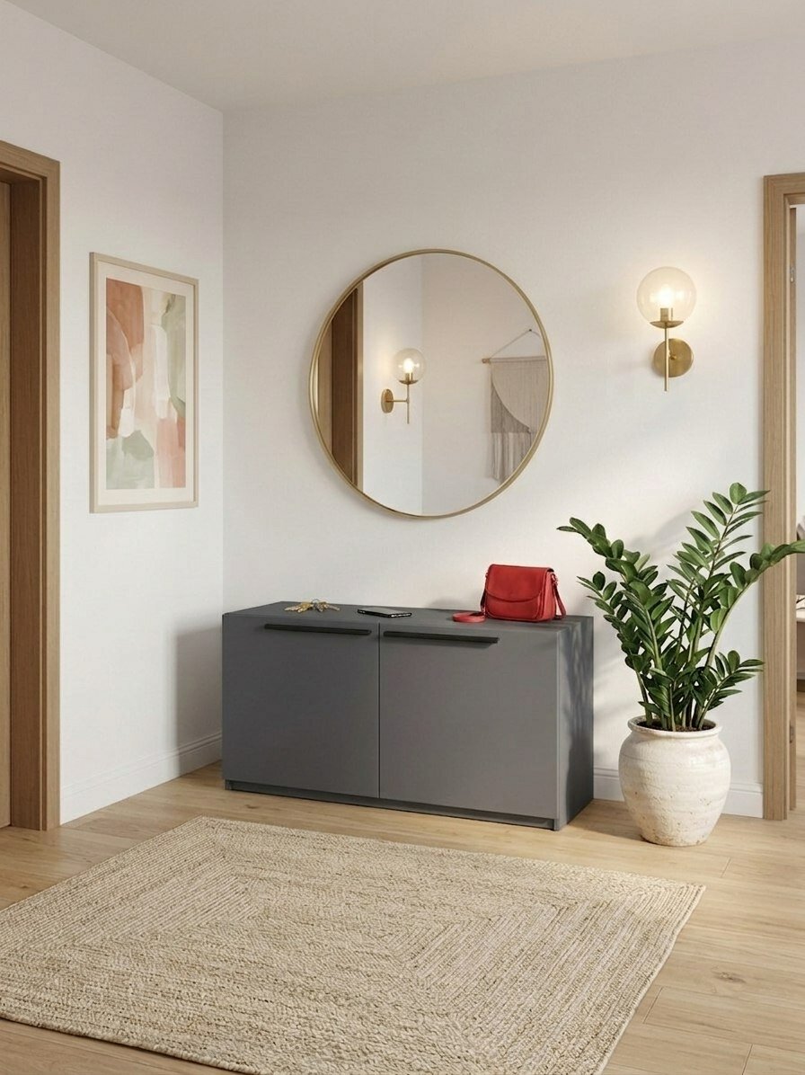 Обувница Лорена Пакс-2 Серый Графит 162 PE NEW 100x43x48 см, GOODFORM