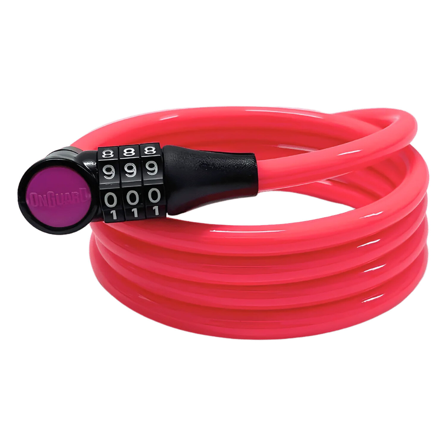 Замок велосипедный OnGuard Light Weight Combo Pink (см:150)