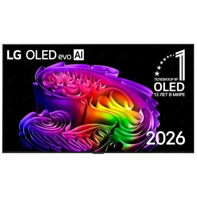 OLED55G6RLA. ARUG Телевизор OLED LG 55" атласное серебро 4K Ultra HD 120Hz DVB-T DVB-T2 DVB-C DVB-S DVB-S2 USB WiFi Sma