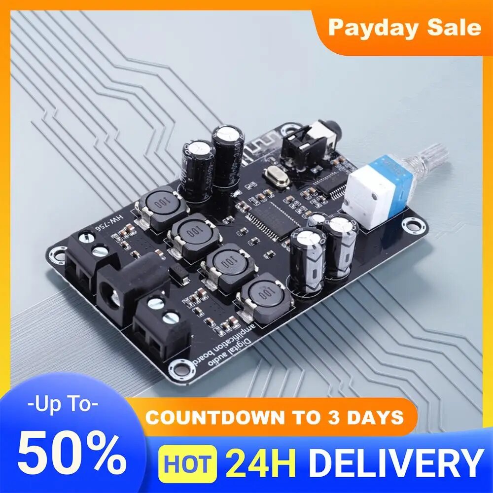 Аудиоусилитель APWIKOGER TPA3118D2 50Вт Bluetooth 5.0