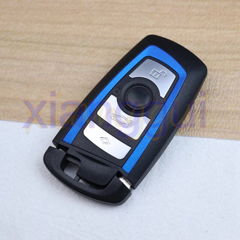 Корпус ключа BMW, 4 кнопки, синий, F34, F80, X3, X4