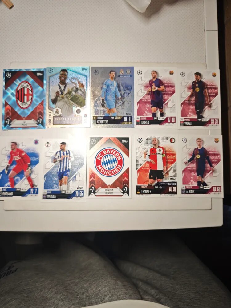 Футбольные карточки Topps MATCH ATTAX(набор из 10 штук)