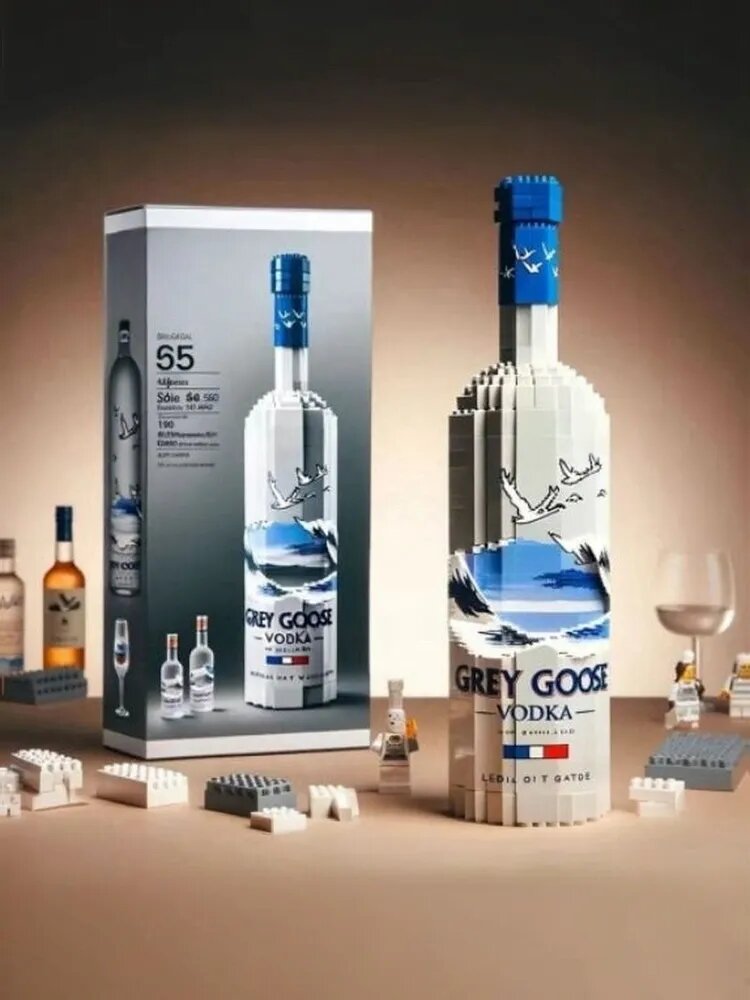 Эксклюзивный конструктор для сборки бутылок вина, создаваемый детьми своими руками