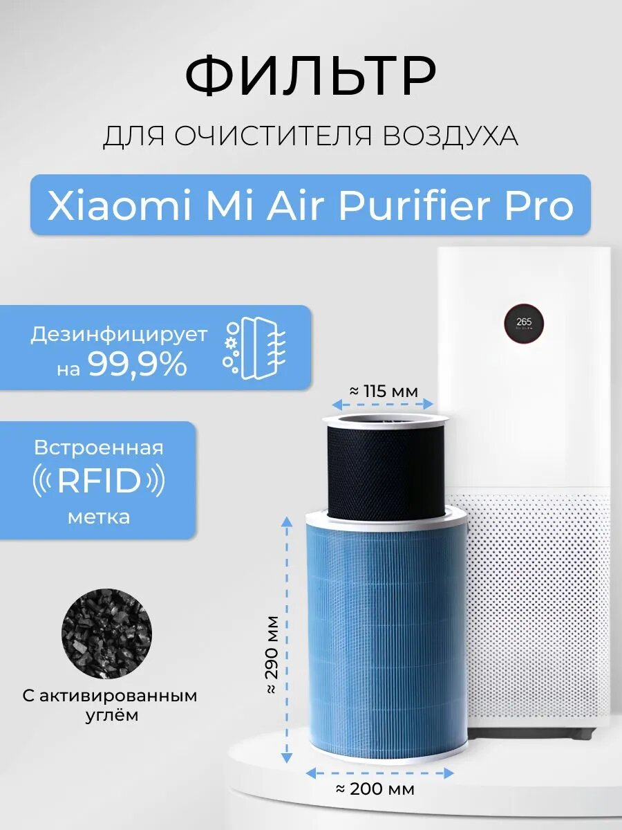 Фильтр для очистителя Xiaomi Mi Air Purifier Pro запасной сменный