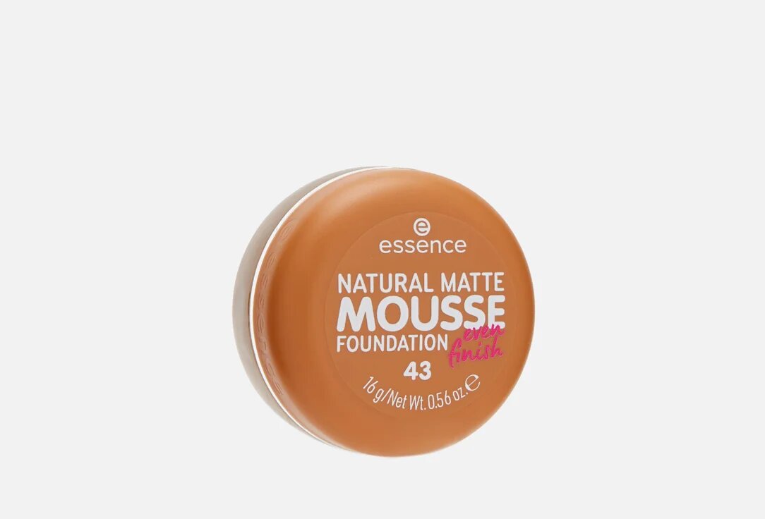 Essence Natural matte mousse Тональная основа мусс для лица 16 г 43