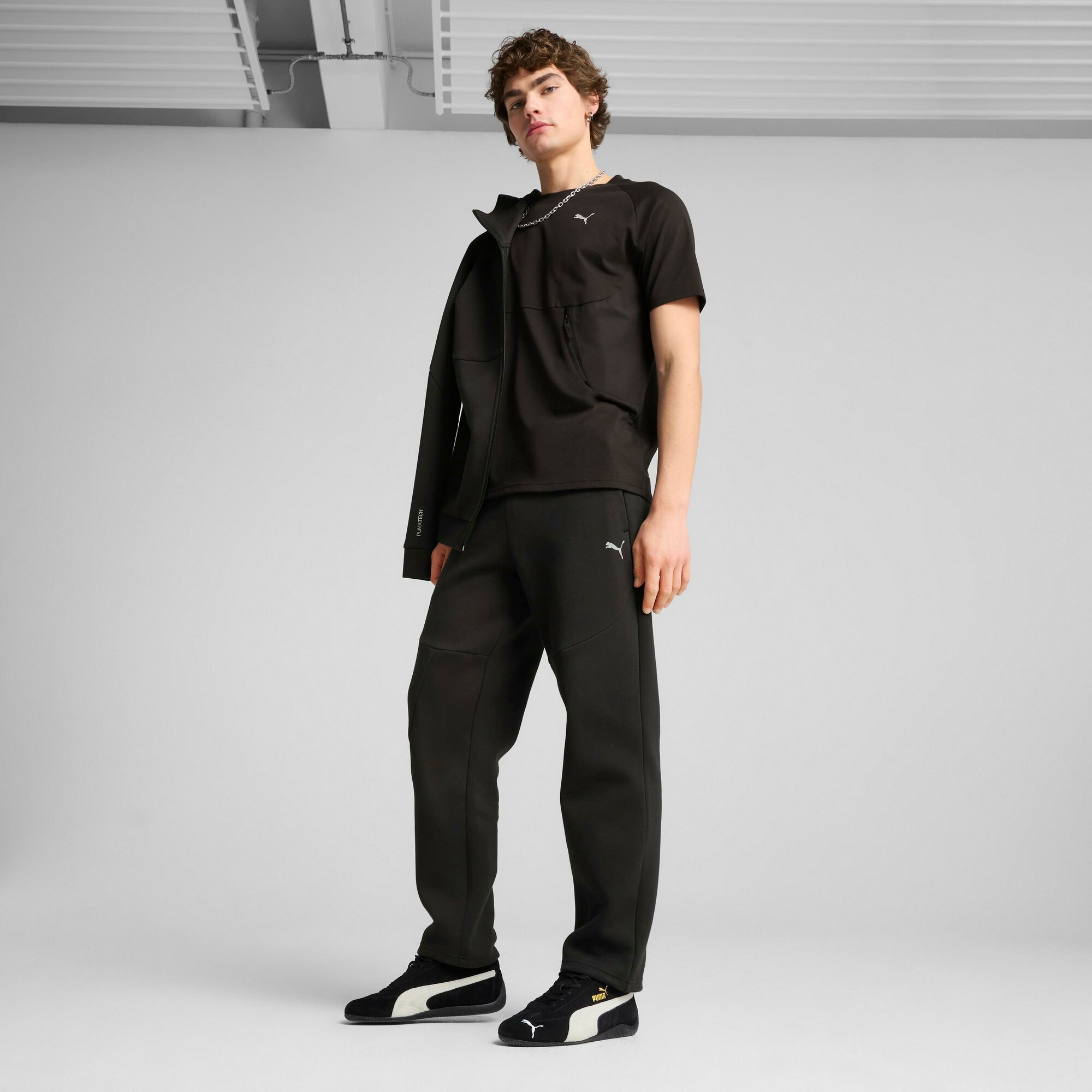 Брюки PUMA PUMATECH Track Pants, размер XL, черный — фото 1
